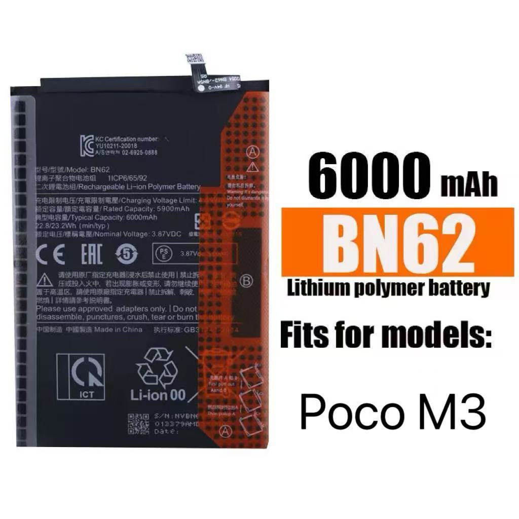 Xiaomi POCO M3 Battery BN62 | Shopee Philippines