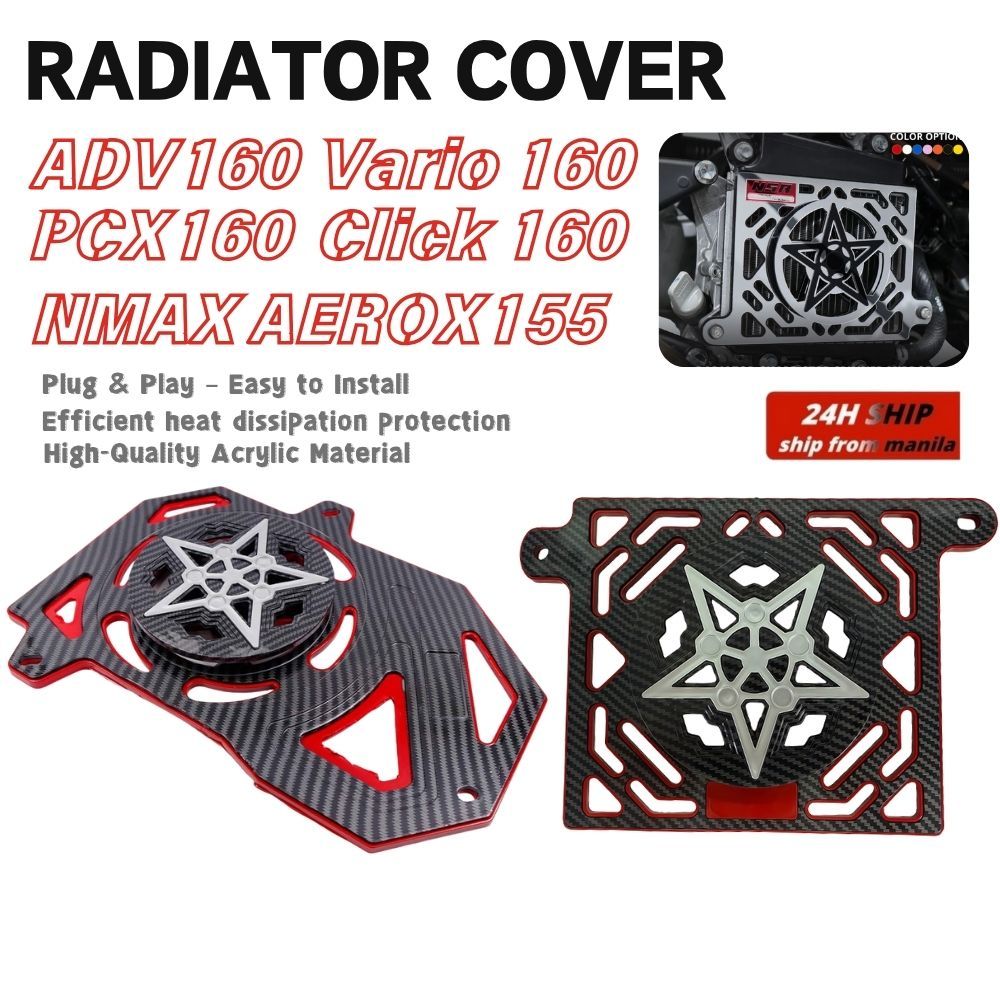 RADIATOR COVER CNC 3D Rotating[ADV160/PCX160/VARIO/NMAX/AEROX] SPINNER ...
