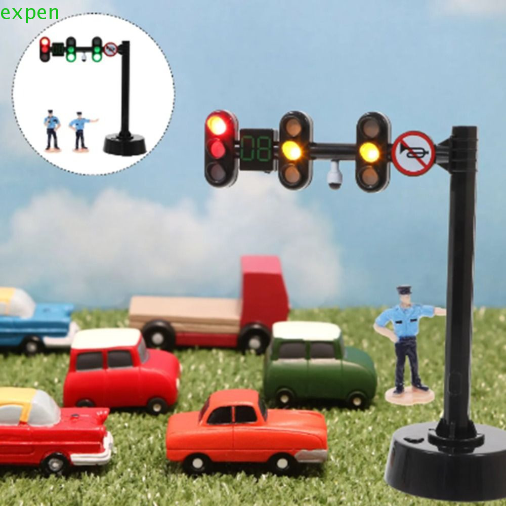 EXPEN Traffic Toy Light Signs, Safety Model Mini Stop Model Toys, Speed ...