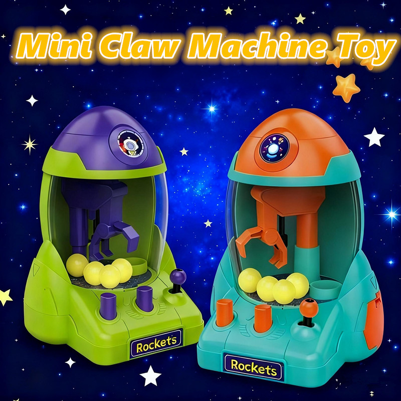 Kids Mini Claw Machine Desktop Ball Catcher Toy Toddlers Early Learning ...