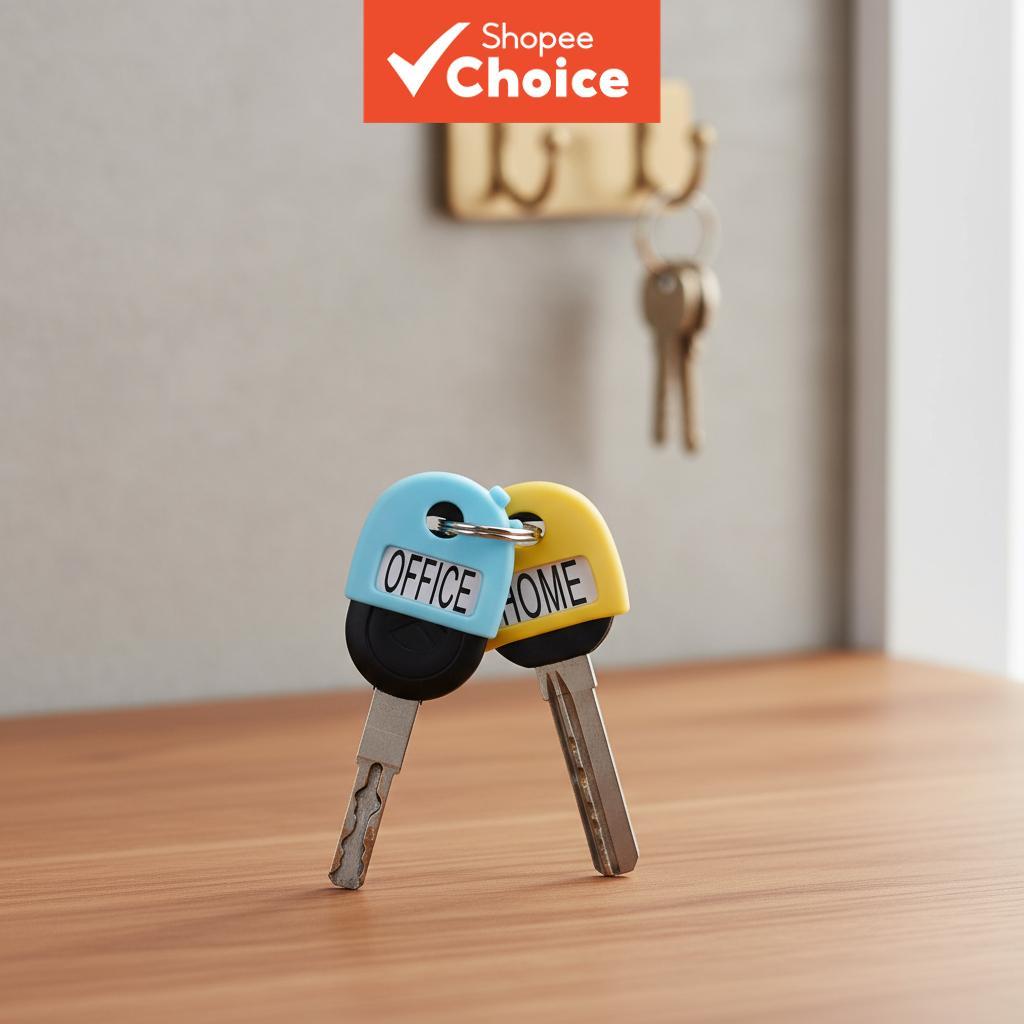 Keyring Included Silicone Key Covers Set 8 for Home Office Key ...