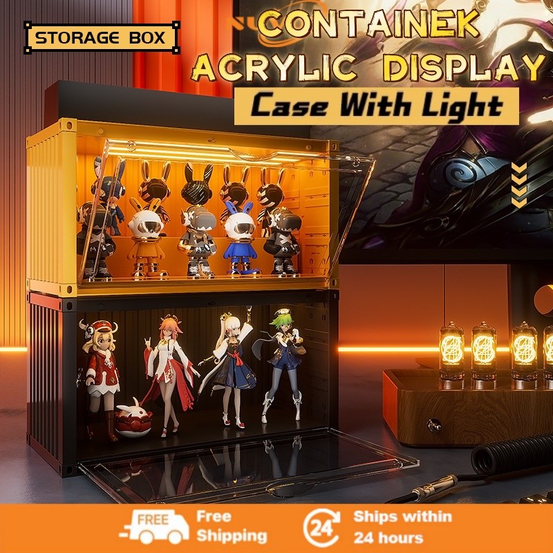 Acrylic Magnetic Container Acrylic Display Thicken Dustproof Popmart ...