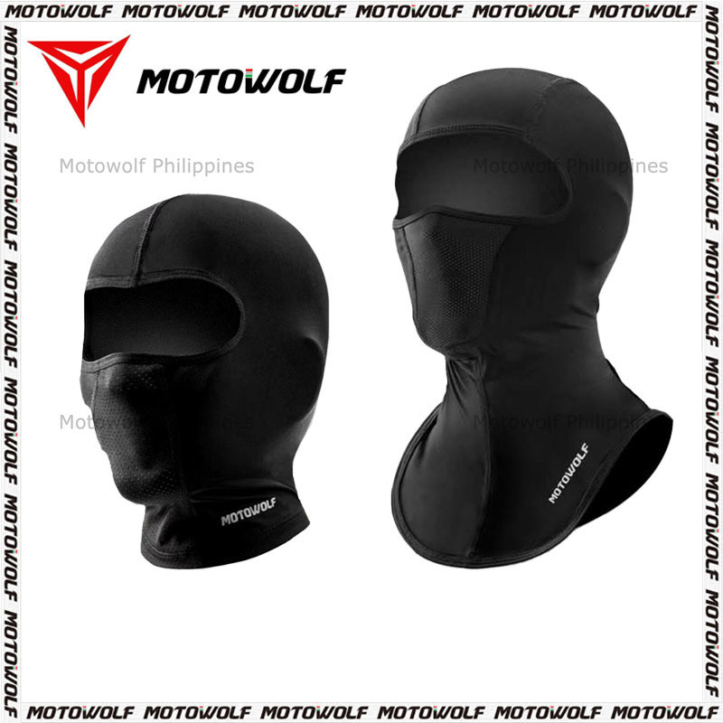 Original MOTOWOLF ® BALACLAVA MASK Motorcycle/Bicycle Head Gear Long ...