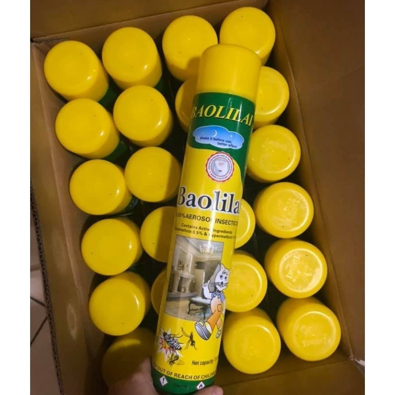 HB SHOP 1 BOX ( 24pcs) BAOLILAI Spray Insecticide Insect Killer 750ml ...