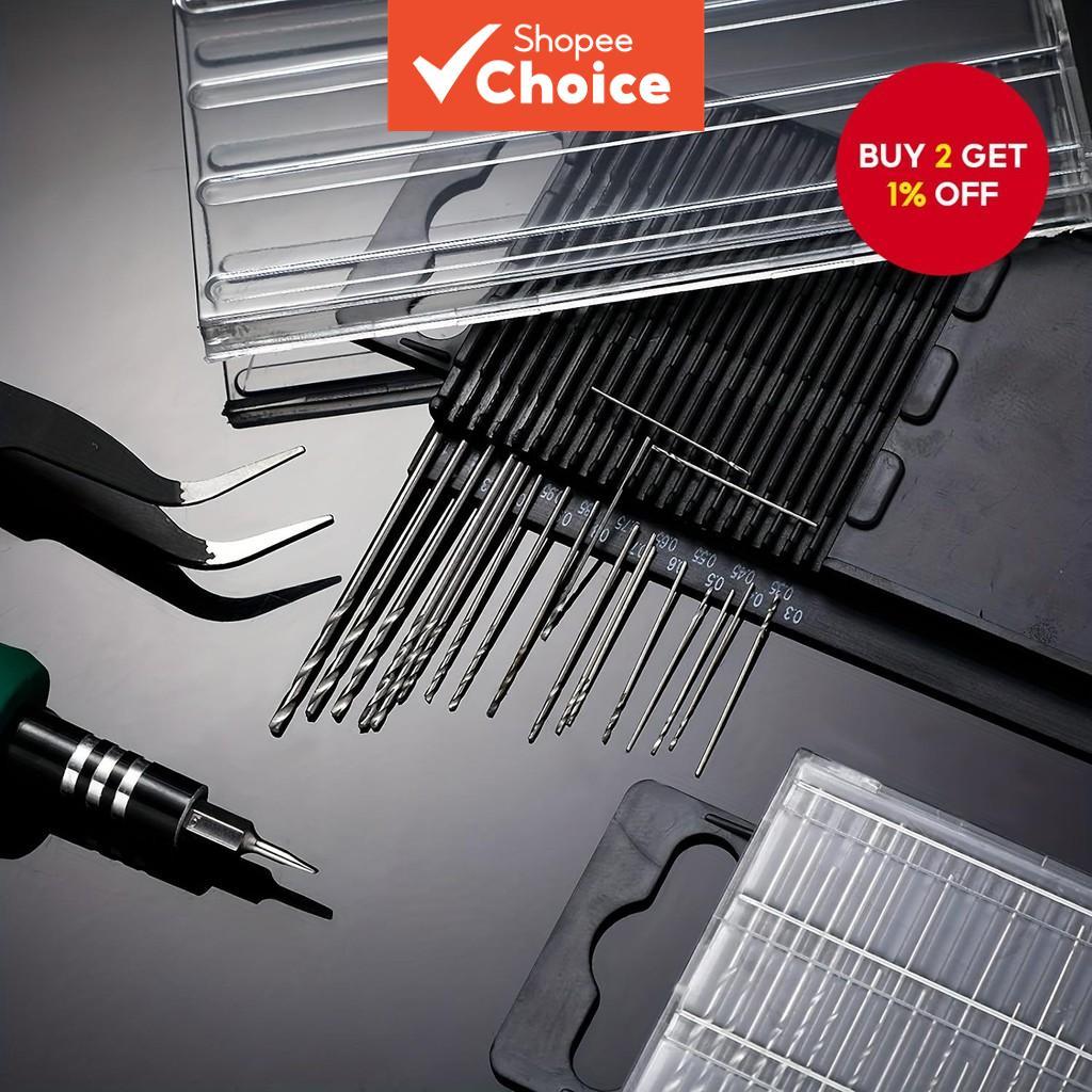 Trendy New 0.3-1.6 mm HSS Mini Micro Twist Precision Drill Bit Set with ...