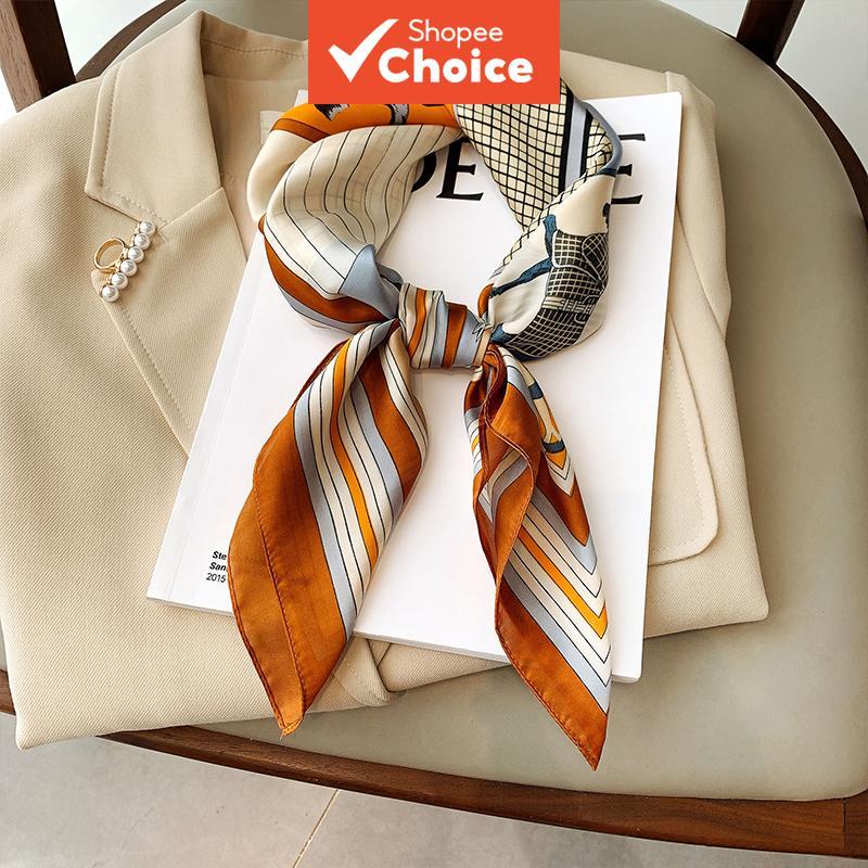 70 Silk Scarves Square Scarves High-End Sense Korean Fashion All-Match ...