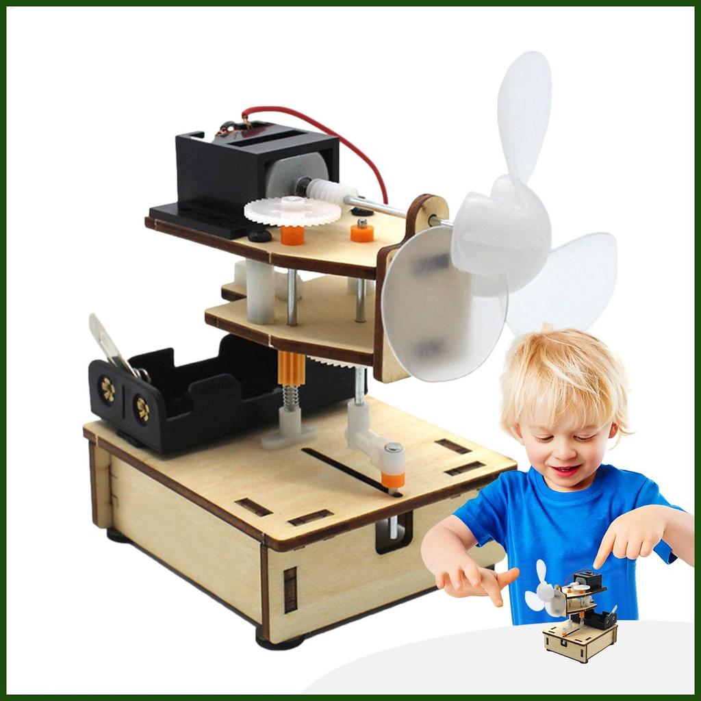 Set Scientific Experiment Electric Fan Assembly Fan Kids Toy Science ...