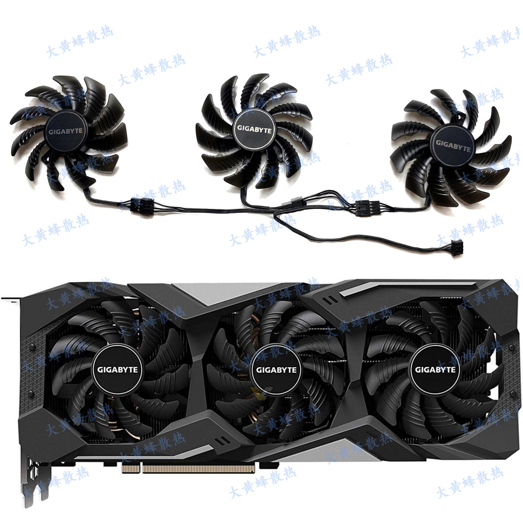 GIGABYTE GTX1660 1660S 1660ti GAMING Graphics Card Fan PLD08010S12HH ...