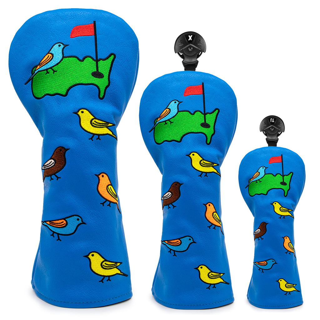 Black Birdie Golf Club Covers for Driver, Fairway, Hybrids - 4 Options ...