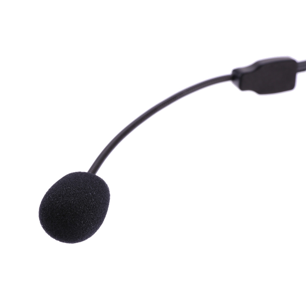 ⚡24H⚡ 3.5mm Plug Guide Lecture Speech Headset Mic Head-mounted Lecture ...