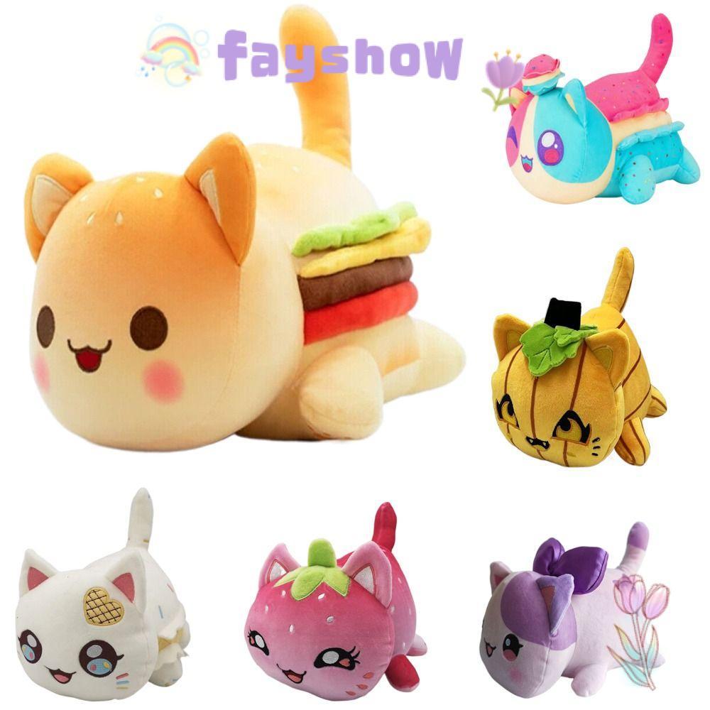 FAYSHOW Meemeow Aphmau Plush Toy, French Fries Burger Cartoon Meows ...