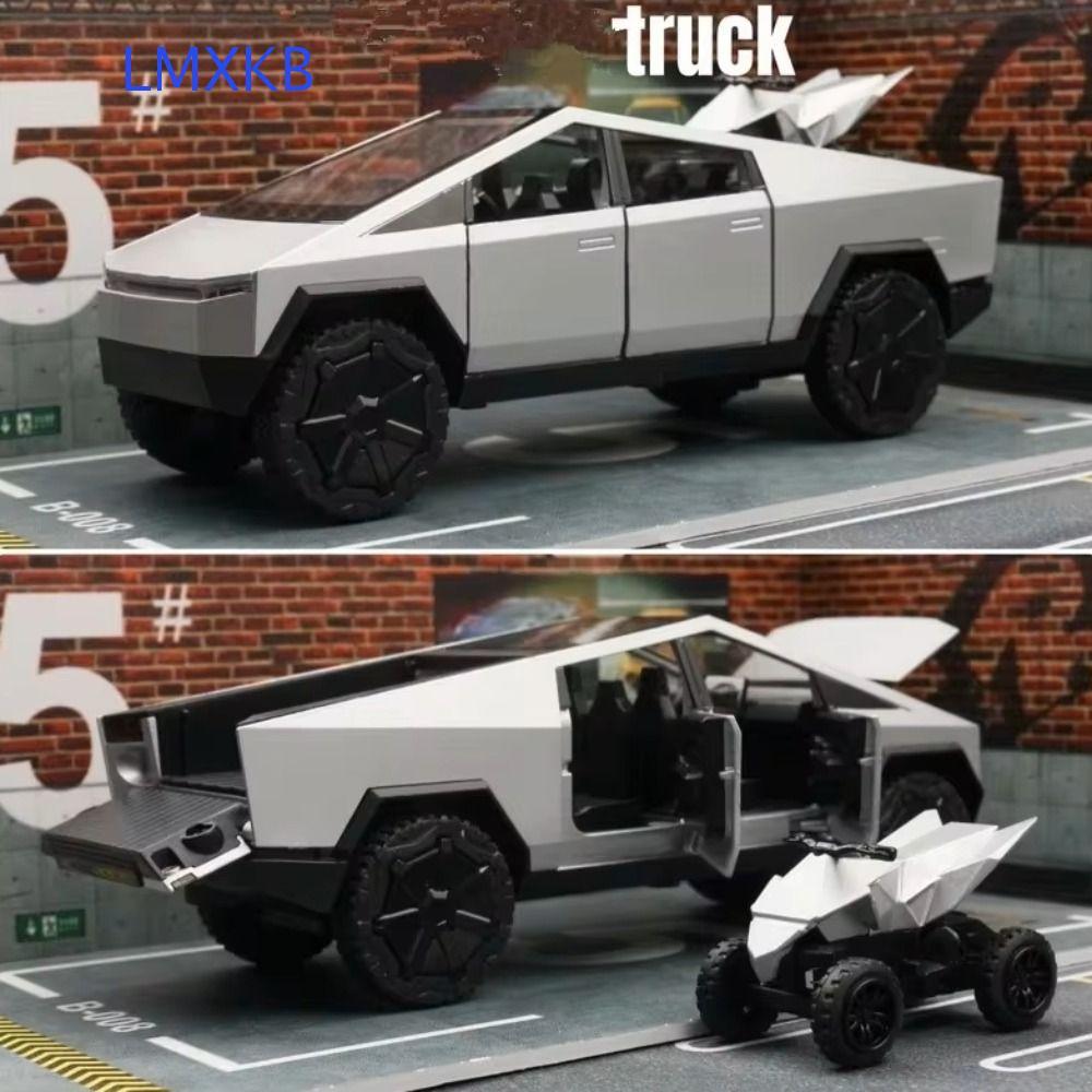 LMXKB Cyber Truck Pull Back Car, 1:32 Diecasts Cybertruck Model Toys ...