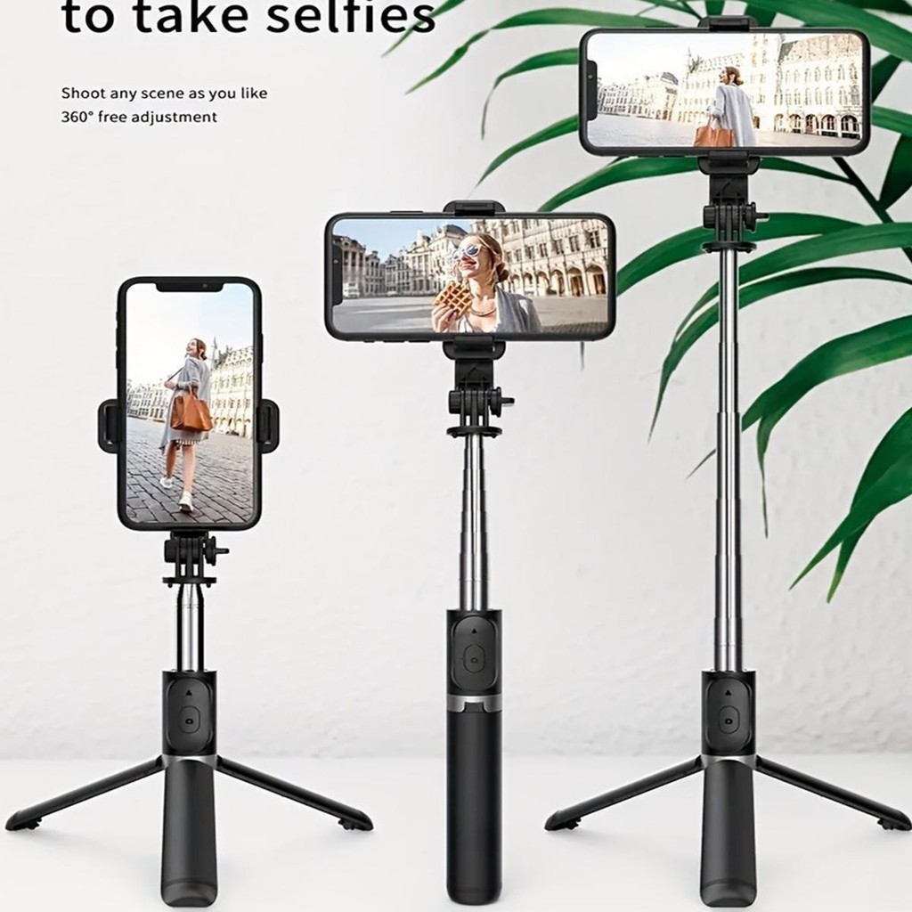 Retractable Selfie Stick with Remote Control, Universal Smartphone ...