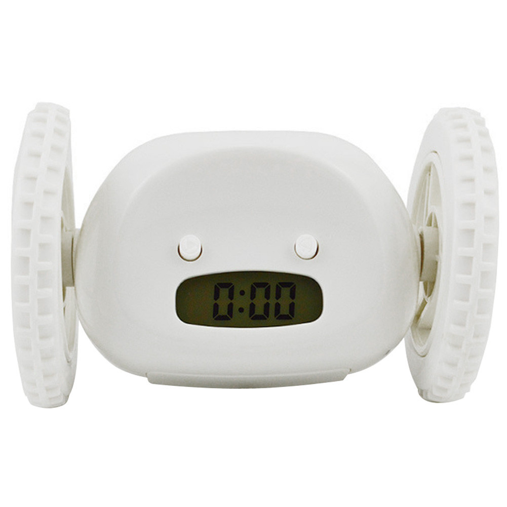 Extra Loud Alarm Clock Move Jump Roll Run Away Alarm Clock on Wheels ...