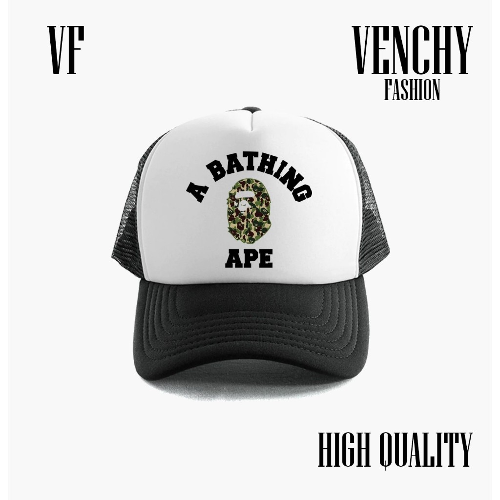 ABAPE OG BAPE LOGO CAP Net Mesh Trend Trendy Fashion Dads Cap Hat Snap ...