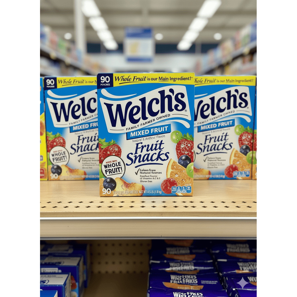 Welch’s Fruit Snacks Mixed Fruit Gummies – Large Box of 90 Packs ...