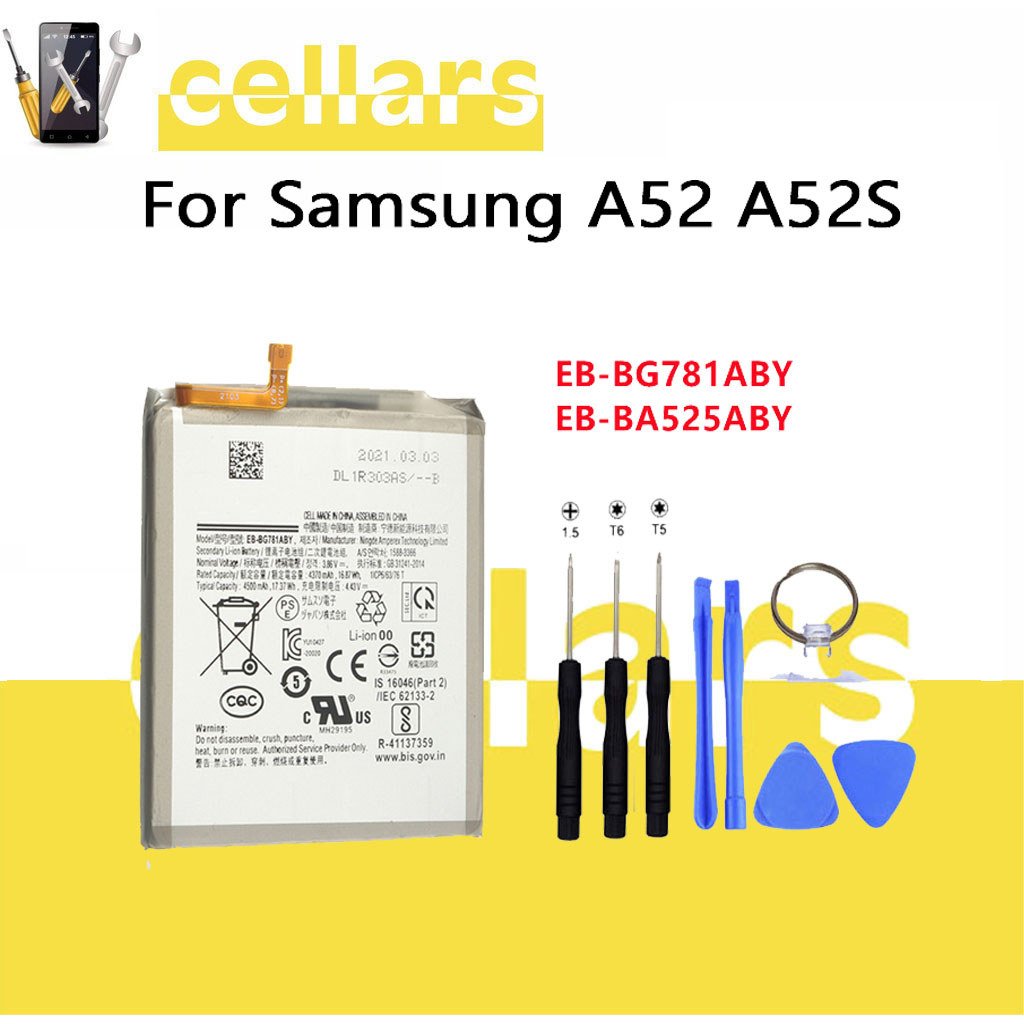 EB-BA525ABY Battery For Samsung Galaxy A52 A52S Replacement Battery ...