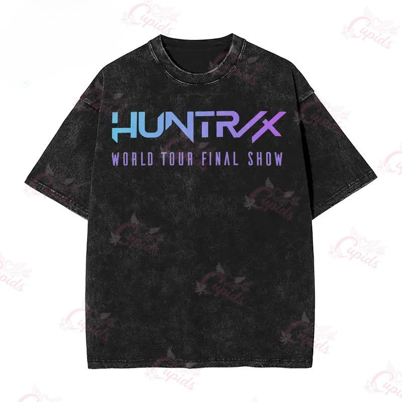 2025 New Style Huntrix World Tour-Kpop Demon Hunters Theme Washed T ...