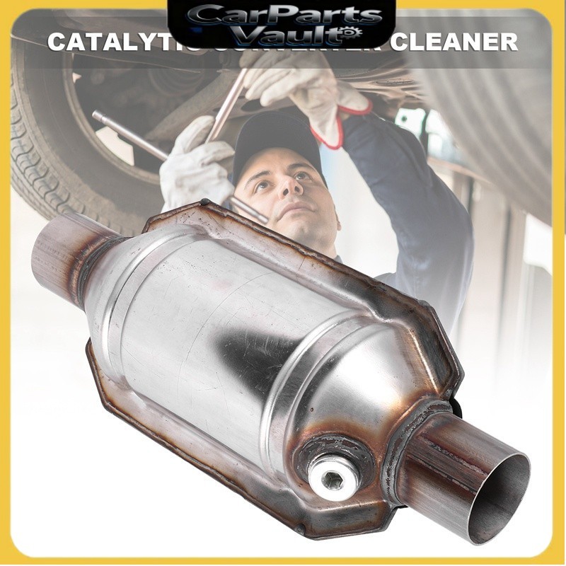 Universal 53004 Stainless Steel Catalytic Converter - O2 Port & Heat ...