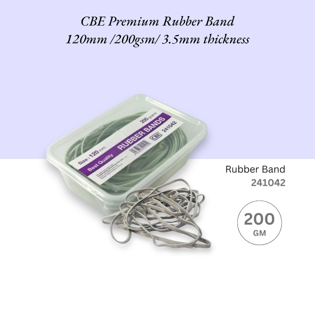CBE Premium 200gsm Rubber Band Postman Rubber Band Postal Rubber 3.5mm ...