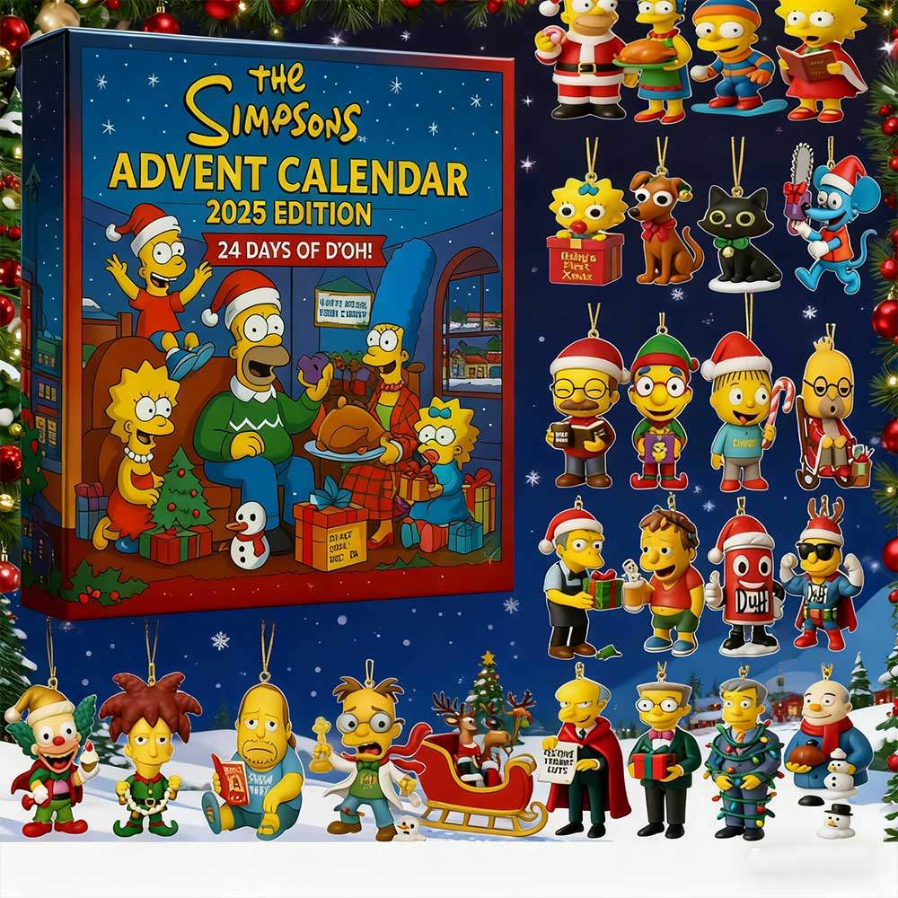 2025 Simpsons Christmas Advent Calendar Christmas Tree Decoration ...