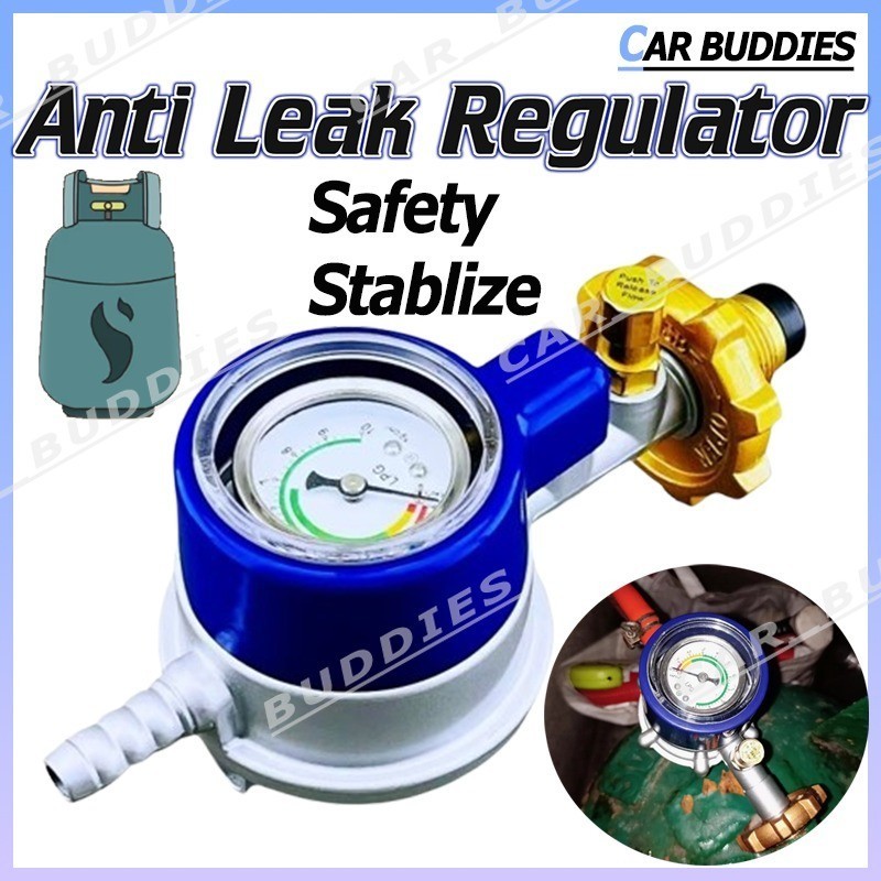 iCook Icook Heavy-Duty LPG Regulator with Gas Autosafety button and ...