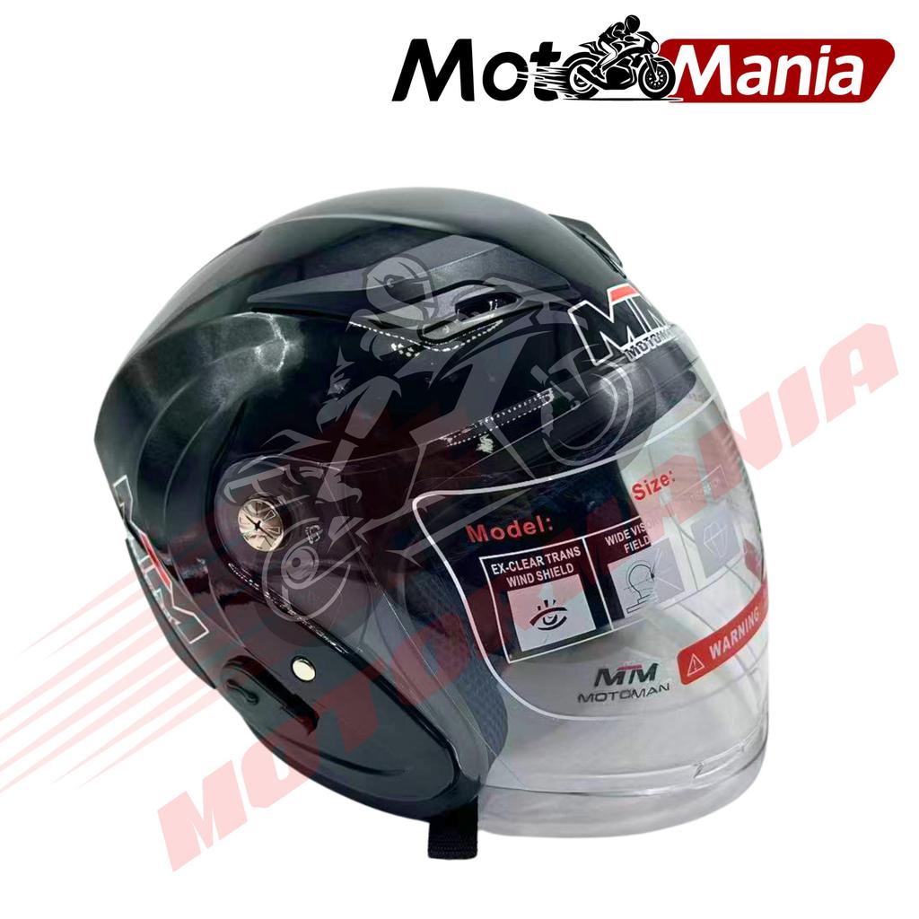 MTM Helmet Motoman Half Face Helmet With ICC Sticker Large Size 58-60cm ...