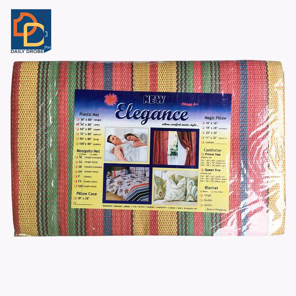 Plastic Banig/Sleeping Mat Picnic Mat Foldable Washable Mats Indoor ...
