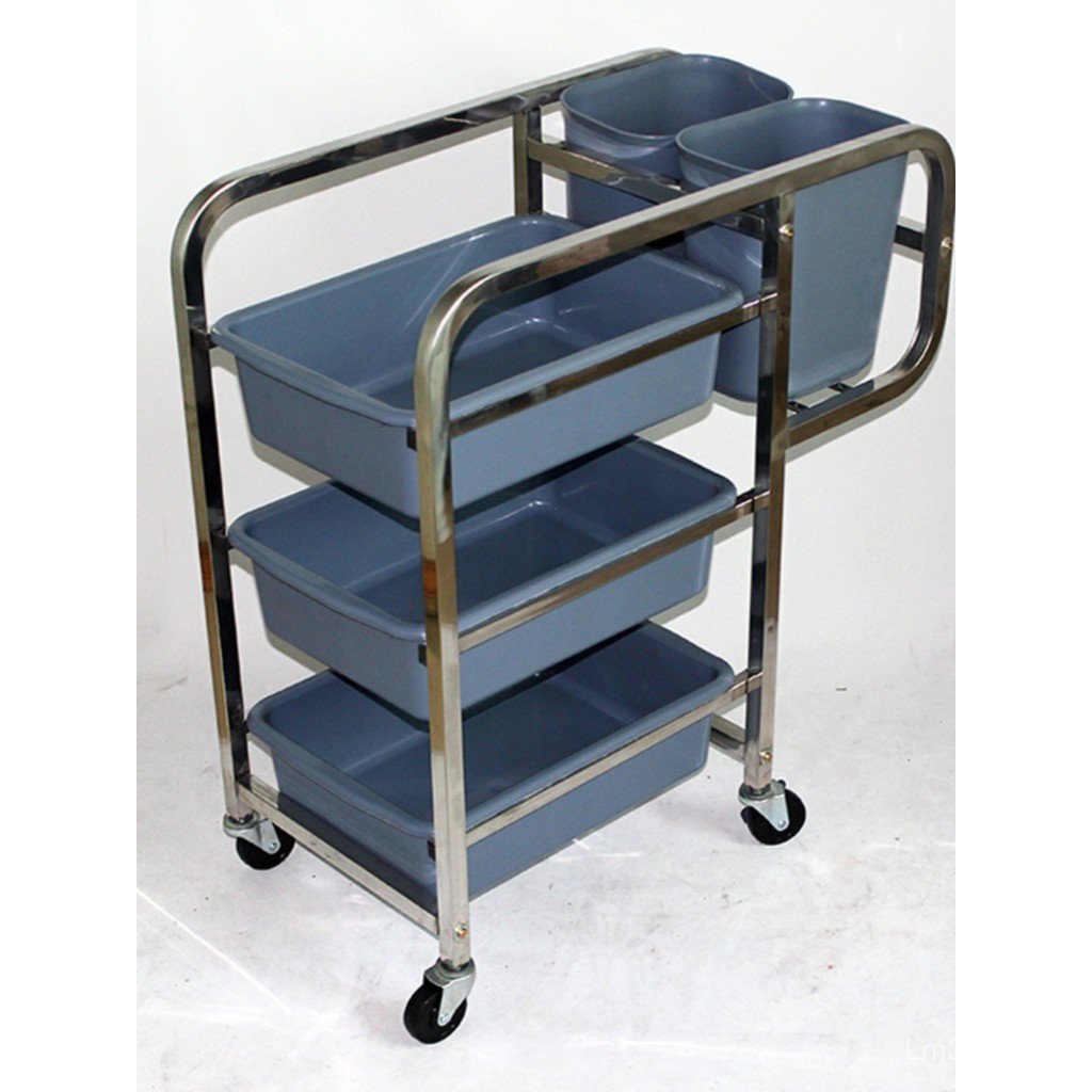 Dining Bucket with Wheels, Cloth Collection Cart, Plastic Hanging ...