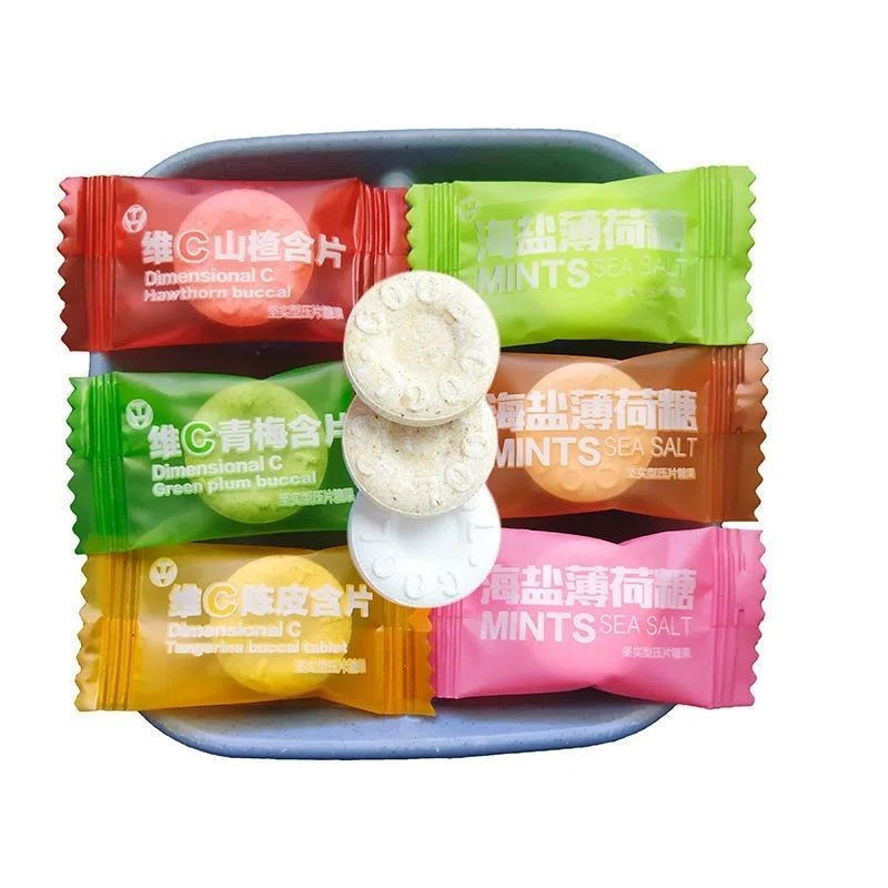 Sea Salt Candy Mint Candy Lozenges Strong Cool Dimensional C Tangerine ...