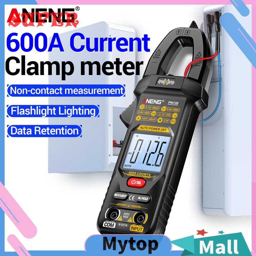 4000 Count Clamp Meter AC/DC Voltage Multimeter NCV Capacitance Ohm ...