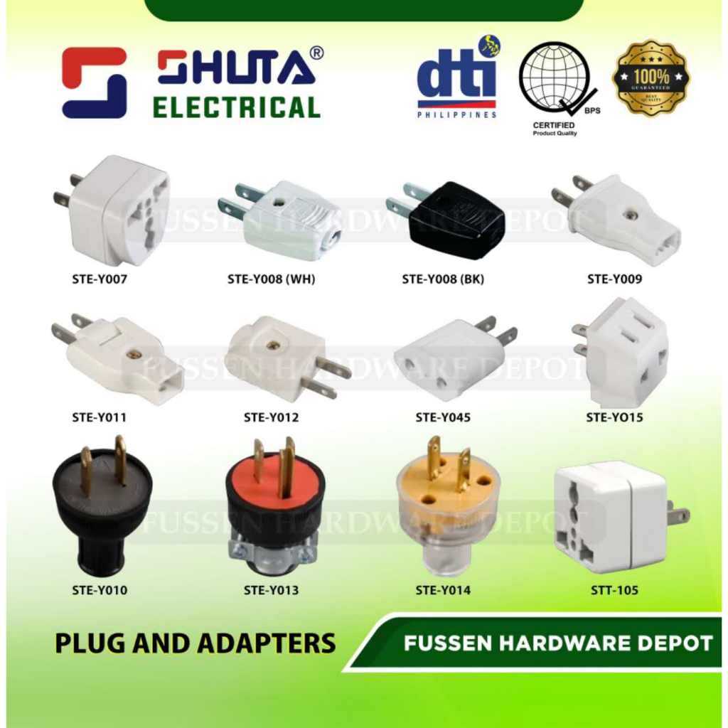 SHUTA ELECTRICAL PLUGS AND ADAPTER UNIVERSAL SOCKET Receptacle ...
