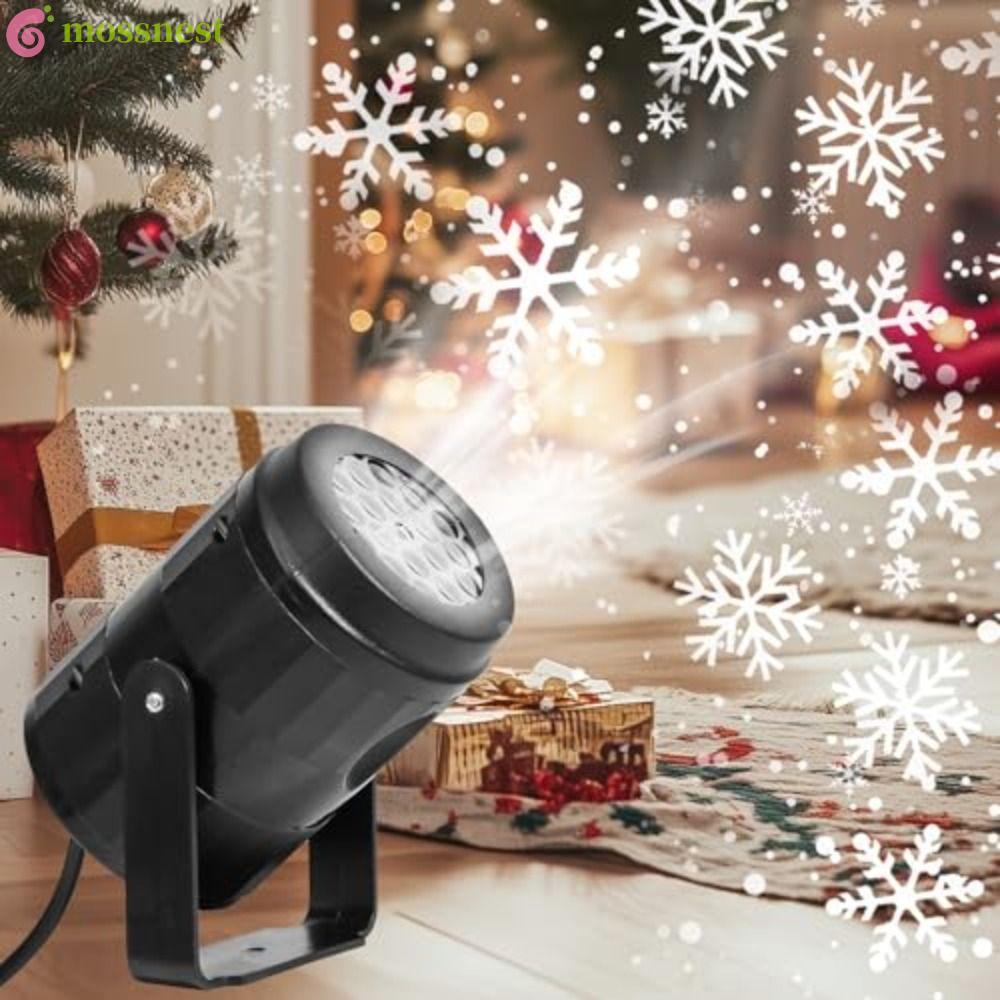 MOSSNEST LED Snowflake Projector Light, Waterproof Design Snowflake ...