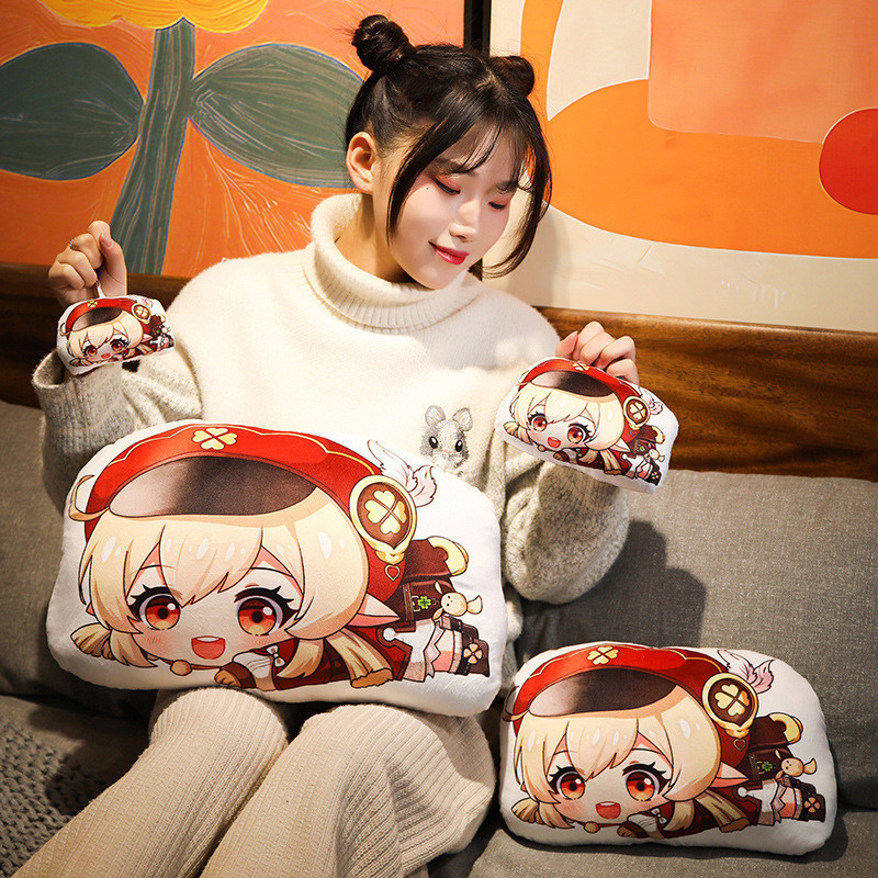 Genshin Impact Anime Merchandise Paimon Klee Twins Kuki Amber Plush ...