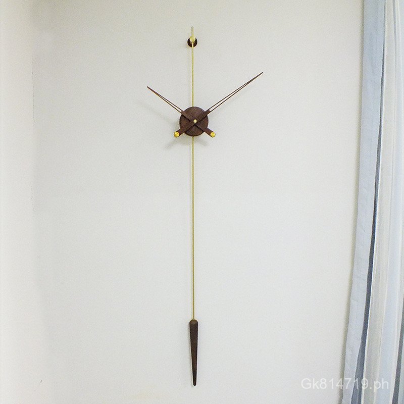 Pendant Type Creative Modern Black Walnut Wood Oversized Pointer Wall ...