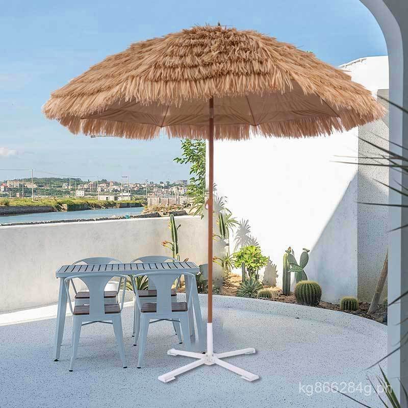 Outdoor Straw Umbrella for Courtyard, Popular Sun Umbrella, Sunshade ...