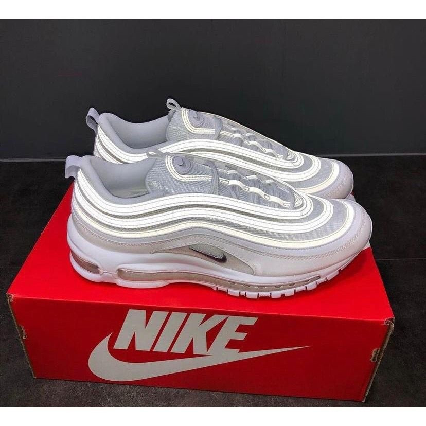 Nike Air Max 97 Reflective Hype White Black Red | Shopee Philippines