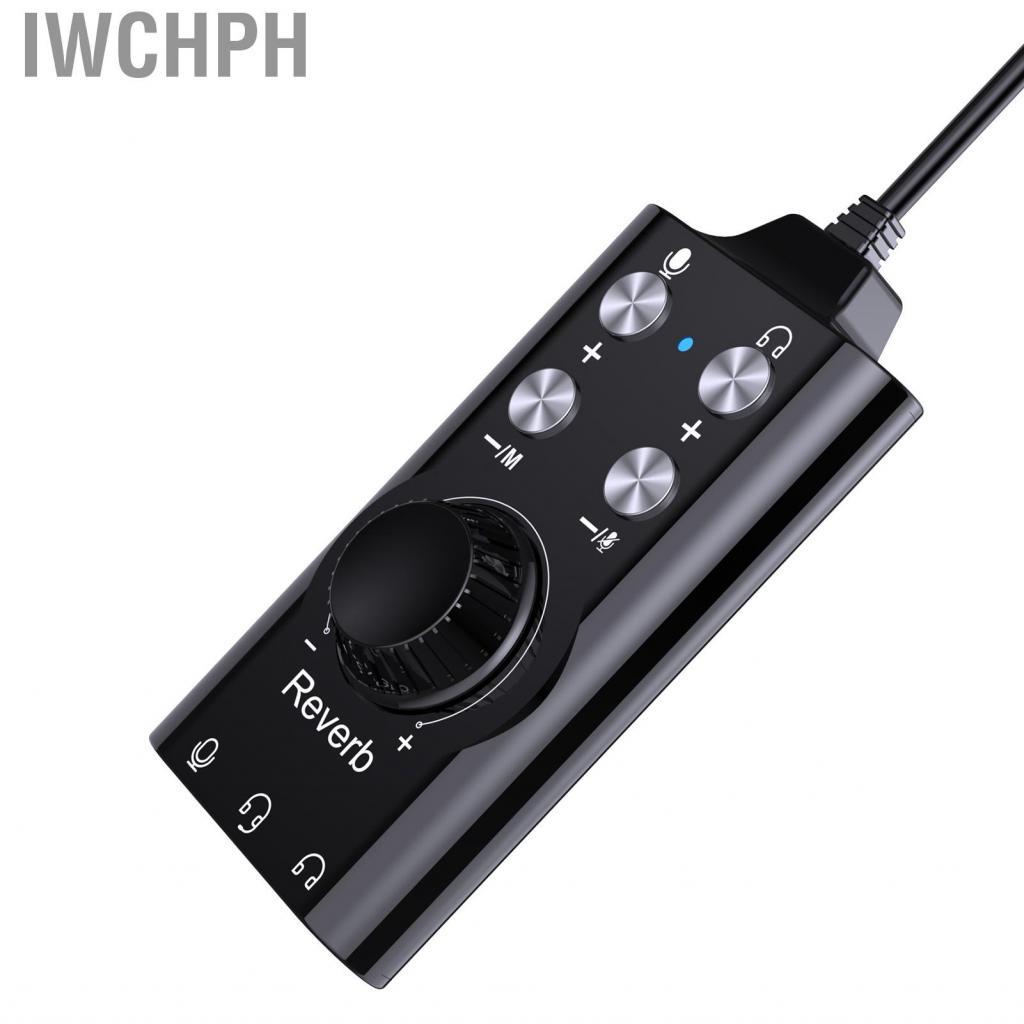 iwchph 7.1 External USB Sound Card Adapter with 3.5mm Jack Volume ...