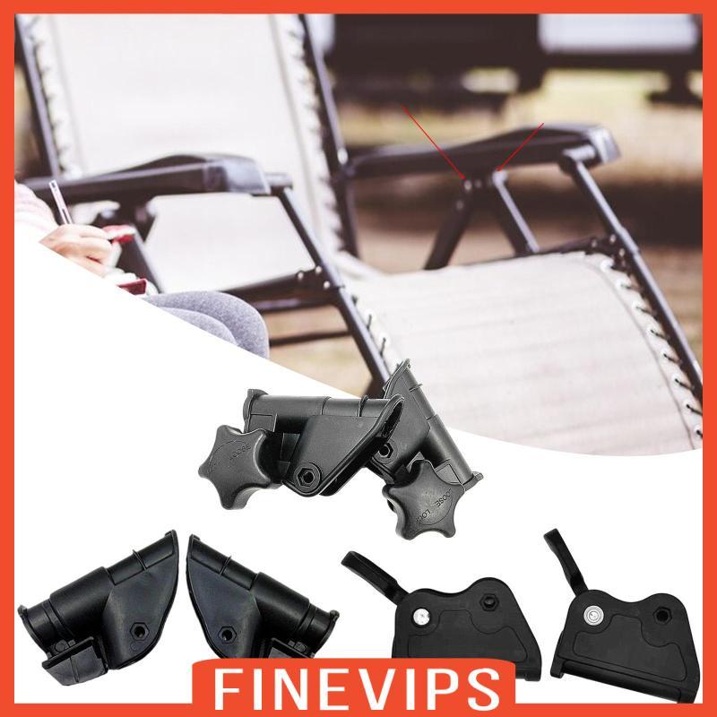 [Finevips] 2x Folding Chair Armrest Lock Latch Hinged Chair Stops Fixed ...