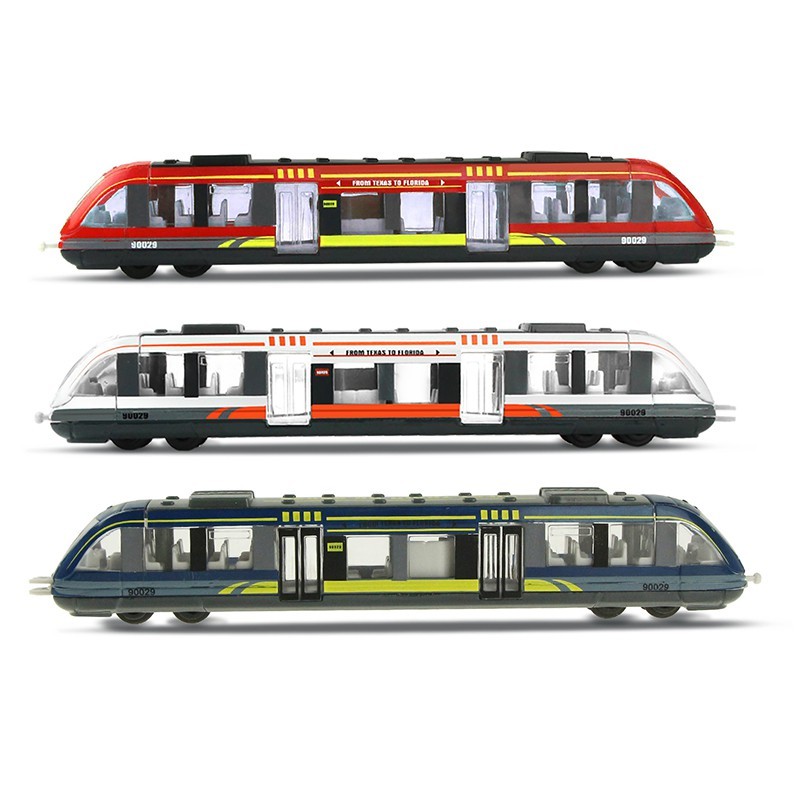 Mini Diecast Train Toy Vehicles - Sliding Subway Models for Kids Boys ...