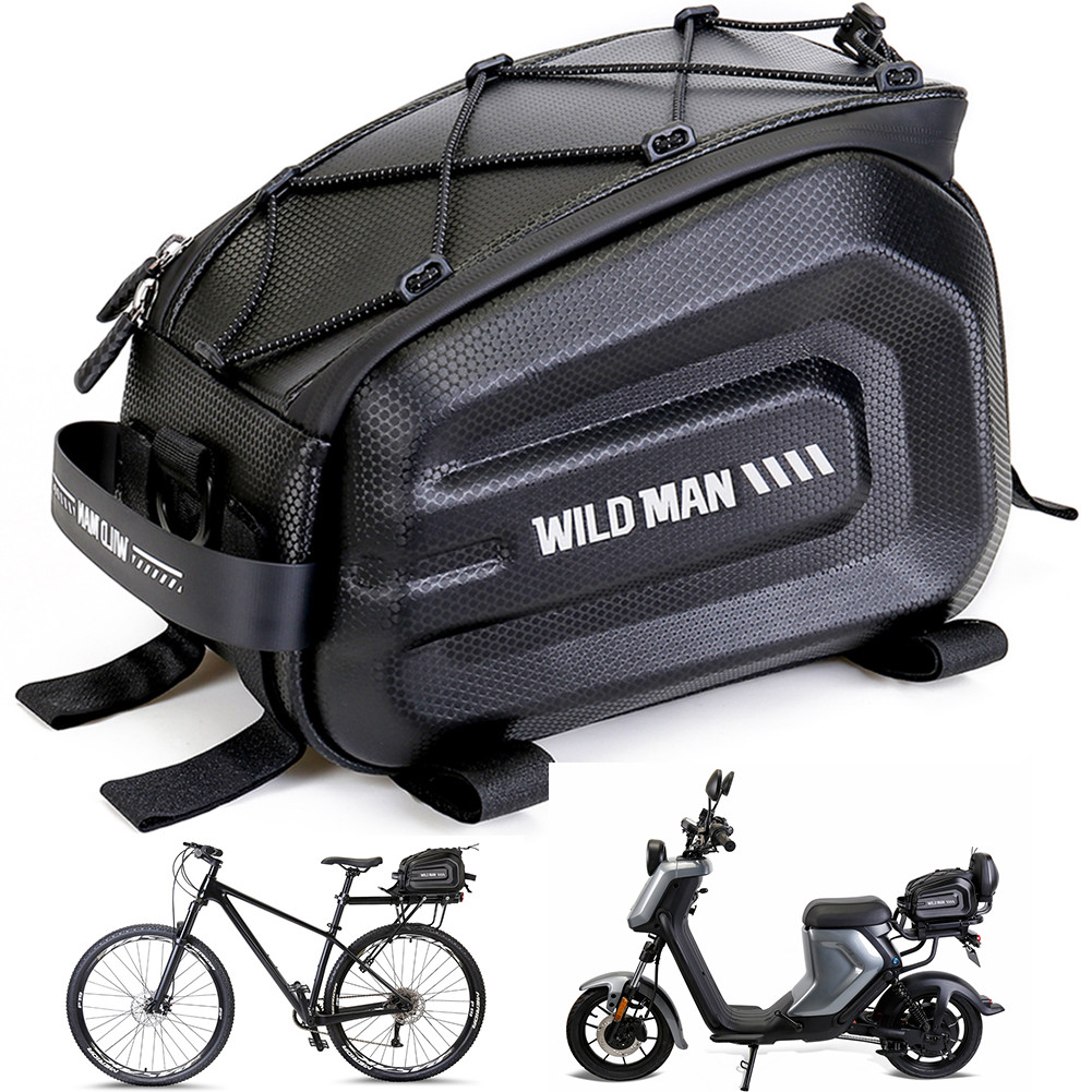 **4L WILD MAN Portable Bicycle Pannier Multifunction EVA Hard Shell ...