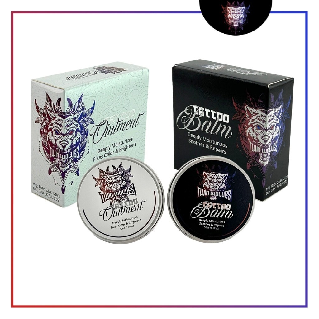 Twin Wolves Luxury Tattoo Aftercare Duo | Heals, Restores, Revitalizes ...