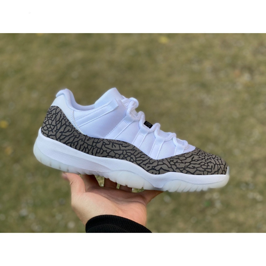 av2187-140 air jordan 11 retro low "elephant" aj11 sports shoes ...