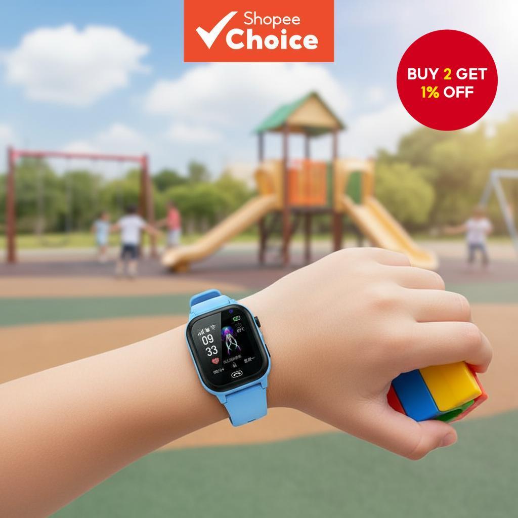Kids GPS Tracker Smart Watch with SIM Card, SOS Camera, Voice Chat ...