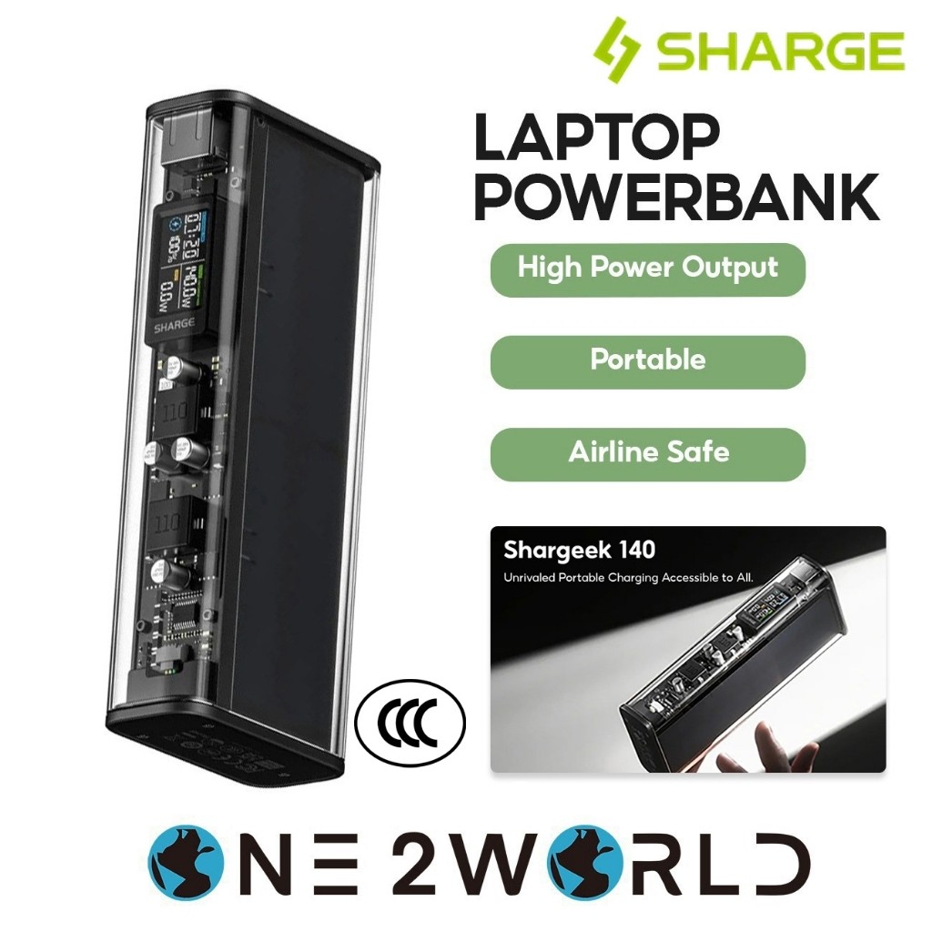 Shargeek/Sharge 140 Max 140W Output | 20000mAh/72Wh Laptop Power Bank ...