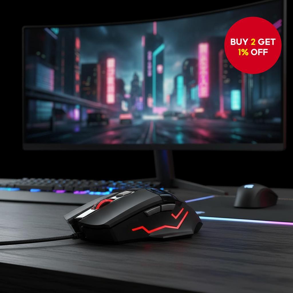 G6 Ergonomic Wired Gaming Mouse 7D Color Changing LED CrossBorder ...