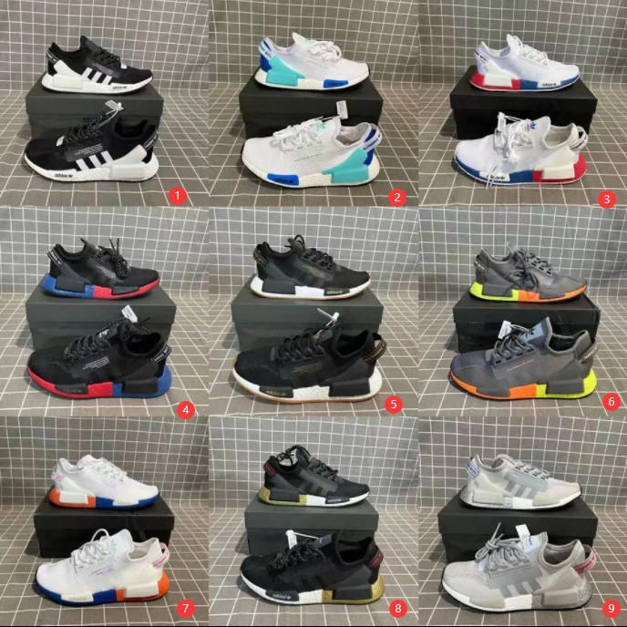 Adidas 9 colors AD NMD R1 Boost V2 Ultra new Color matching Road fabric ...