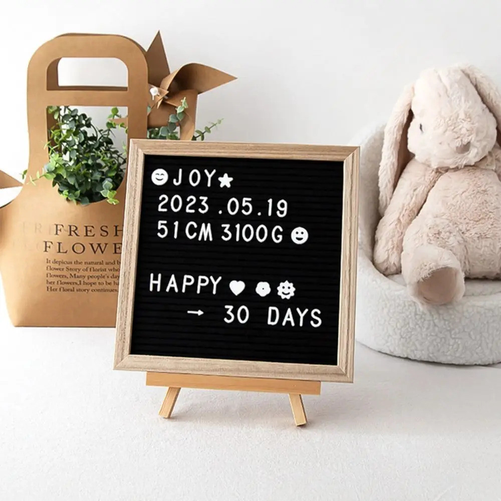 Best Value Simple 10x10 Inch Wooden Letter Message Board Dly Felt ...