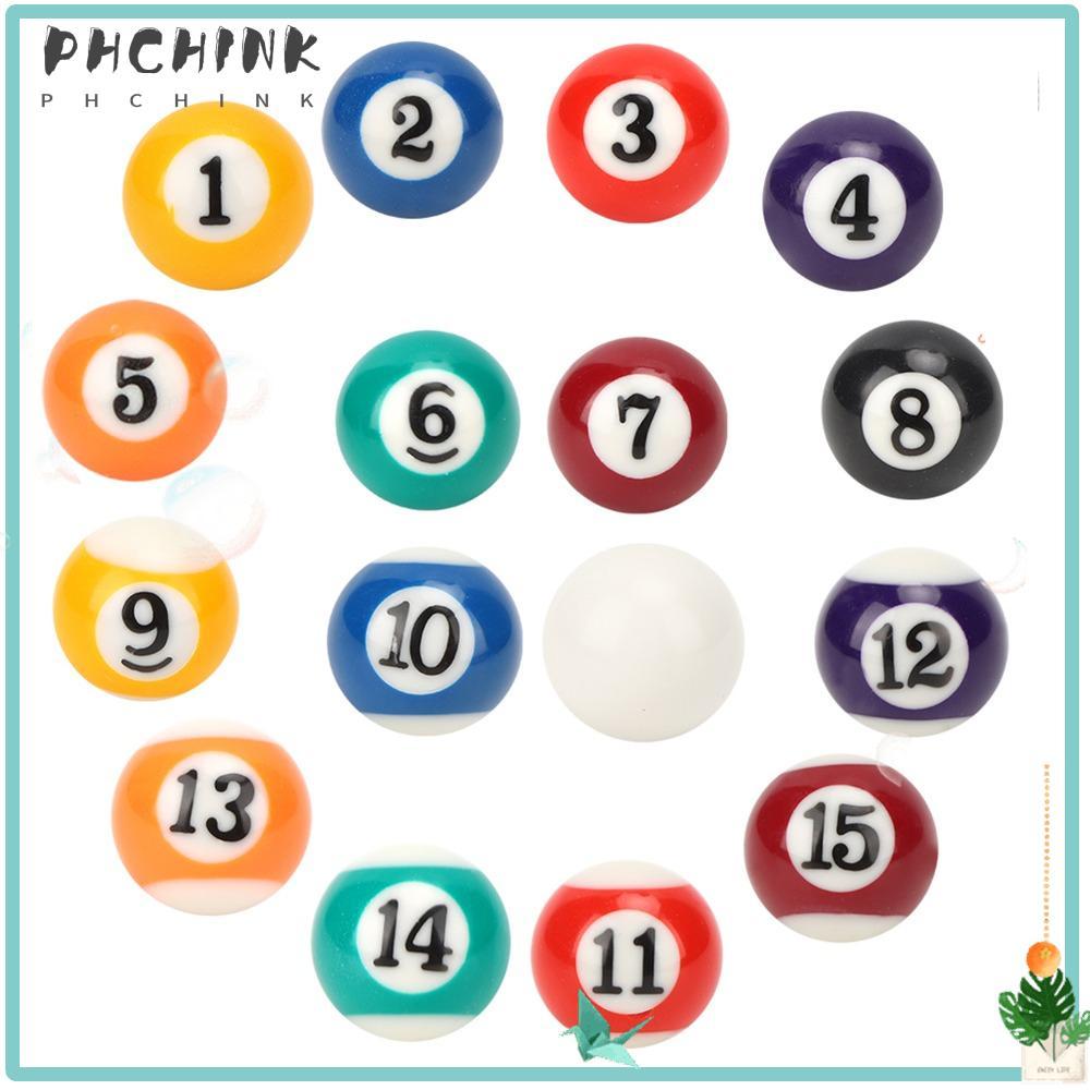 CHINK 16PCS Mini Billiard Ball Toy, Plastic 2.5CM Mini Billiard Ball ...