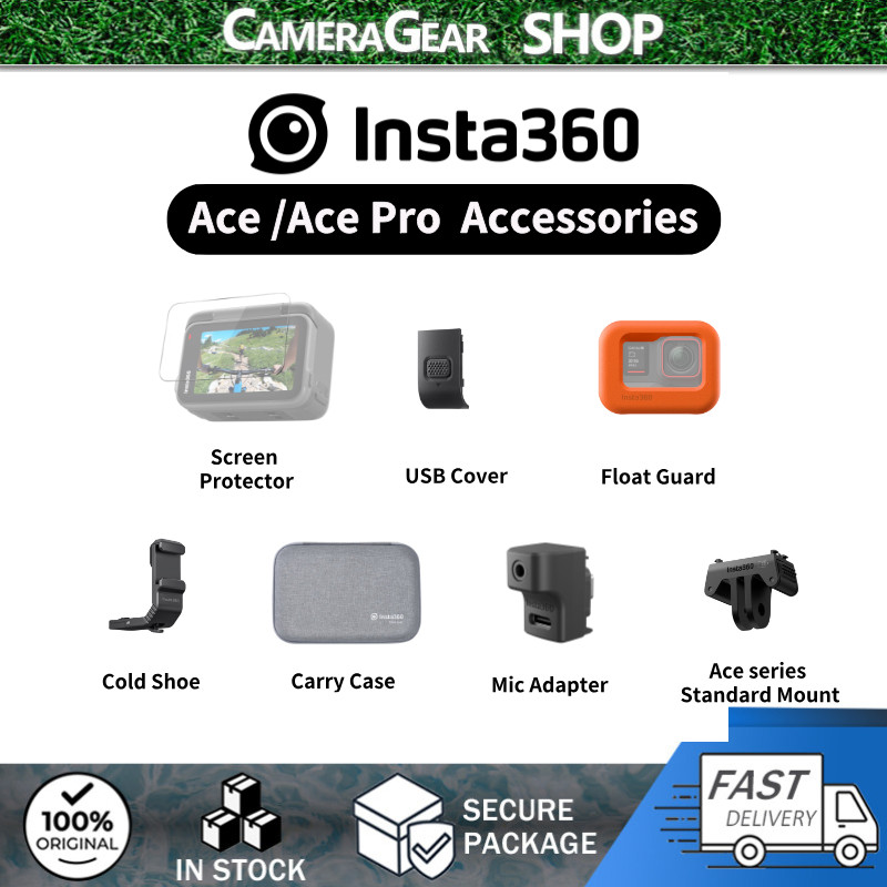 Insta360 Ace/Ace Pro Accessories（Carry Case/Mic Adapter/USB Cover ...